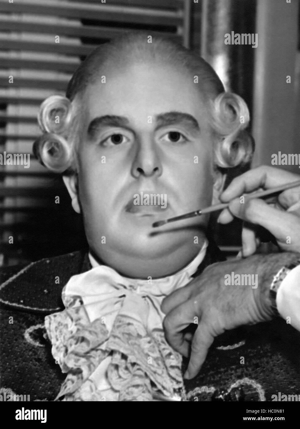 MARIE ANTOINETTE, Robert Morley preparing for his role as King Louis ...