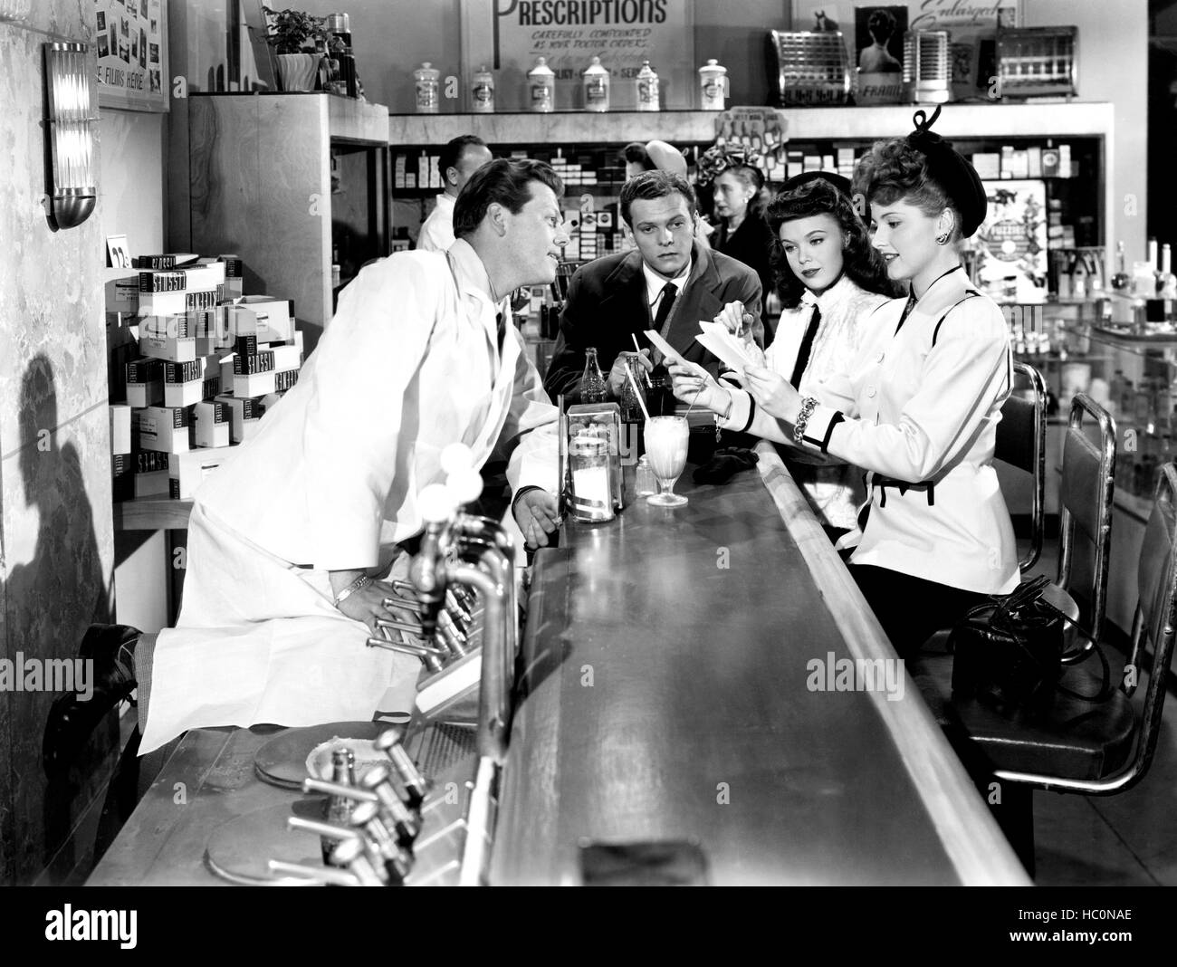 MANHATTAN ANGEL, from left, Jimmy Lloyd, Ross Ford, Patricia Barry ...