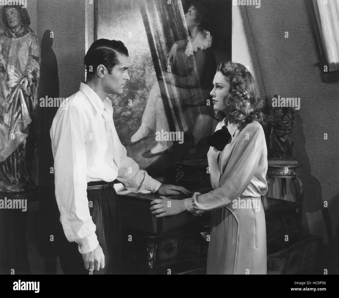 THE MADONNA'S SECRET, from left: Francis Lederer, Linda Stirling, 1946 ...