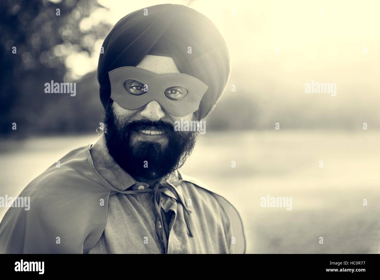 Indian Man Superhero Power Concept Stock Photo - Alamy