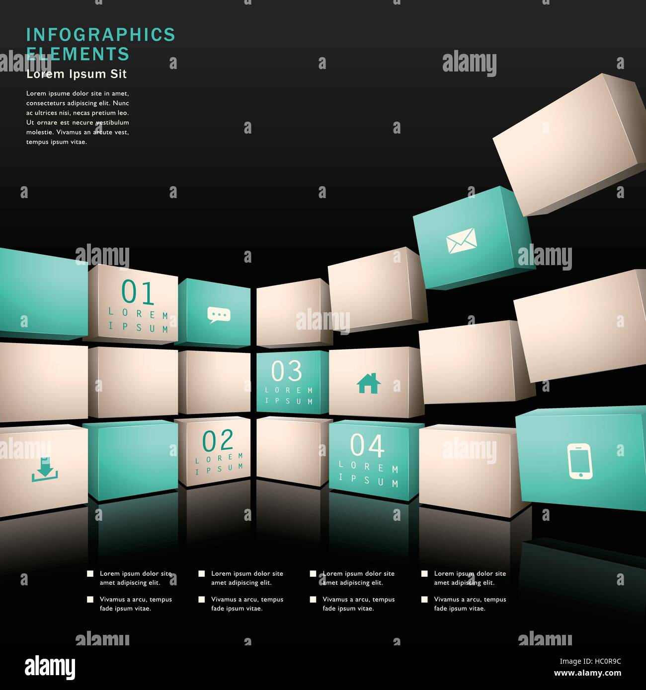 vector abstract 3d wall infographic elements Stock Vector Image & Art ...