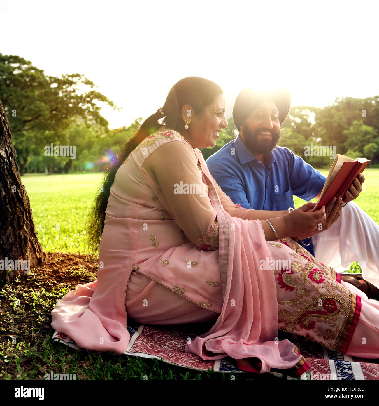Indian Couple Love Care Concept Stock Photo - Alamy