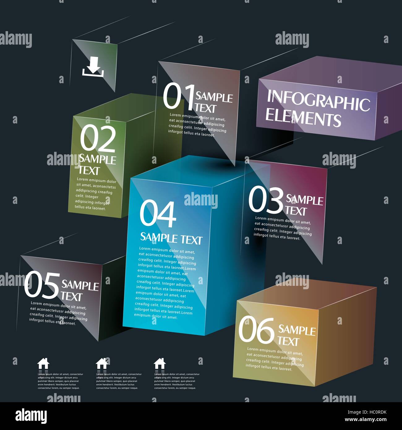 vector abstract 3d box infographic elements Stock Vector Image & Art ...