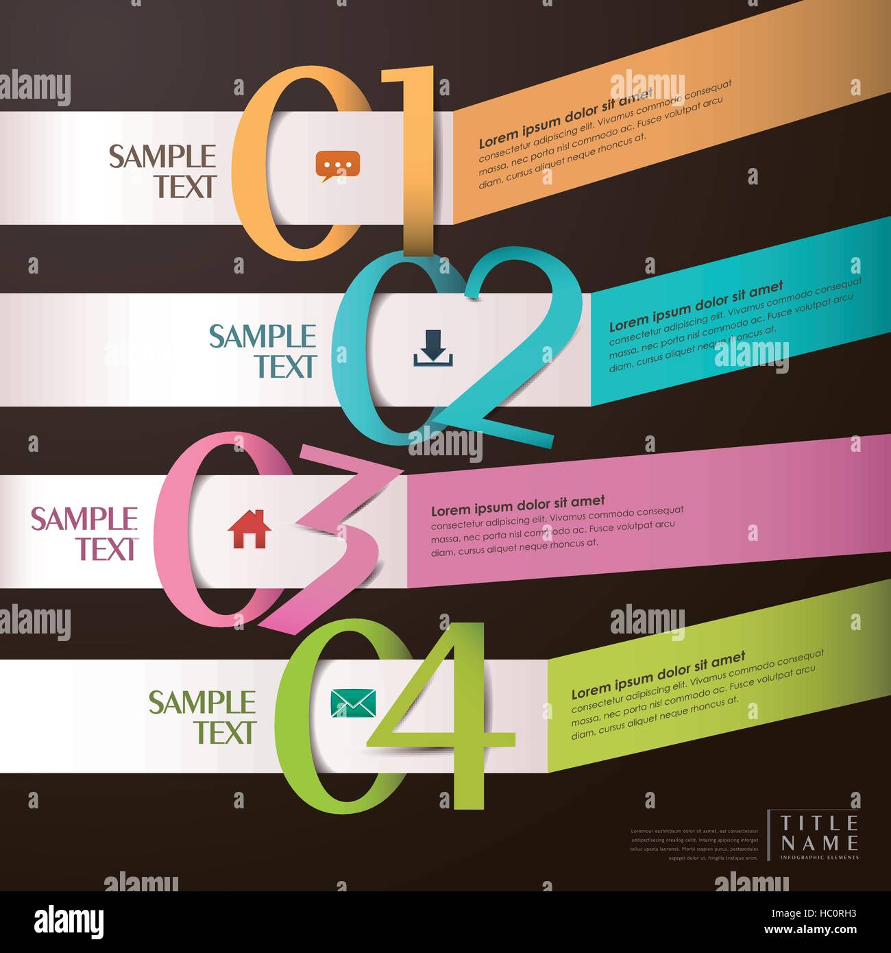 Ribbon infographic hi-res stock photography and images - Alamy