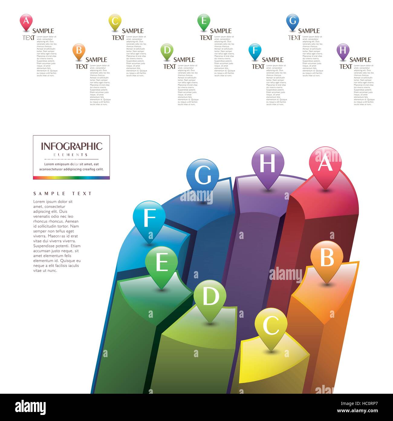 abstract 3d infographic elements Stock Vector Image & Art - Alamy