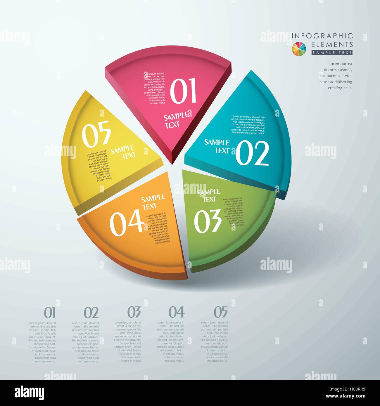vector abstract 3d chart infographic elements Stock Vector Image & Art ...