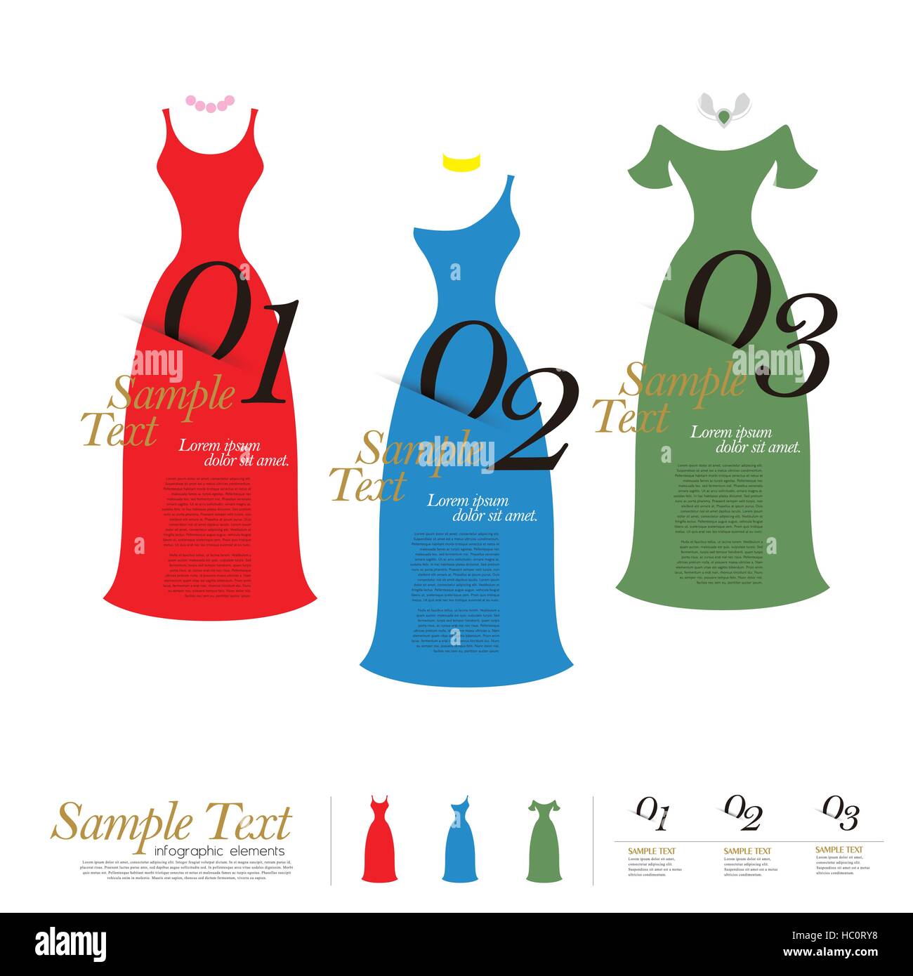 fashion clothes abstract infographic elements Stock Vector Image & Art ...