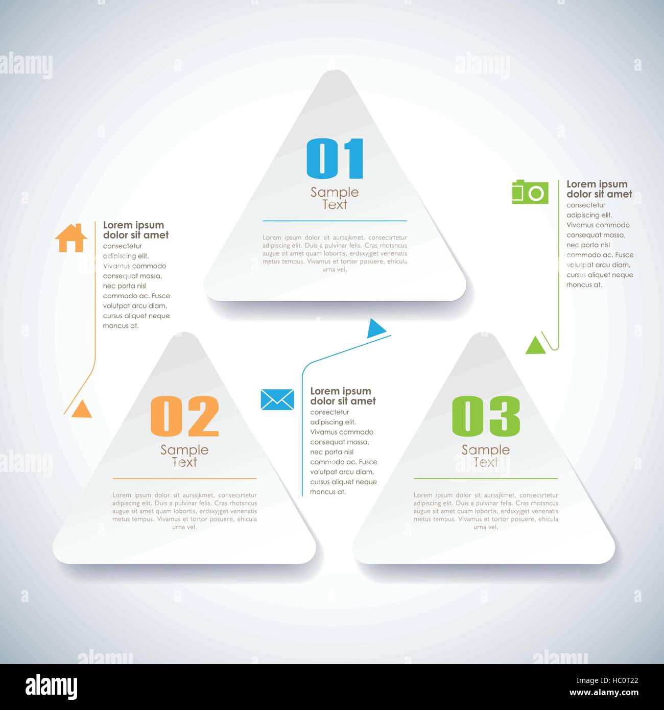 vector abstract 3d sticky infographic elements Stock Vector Image & Art ...