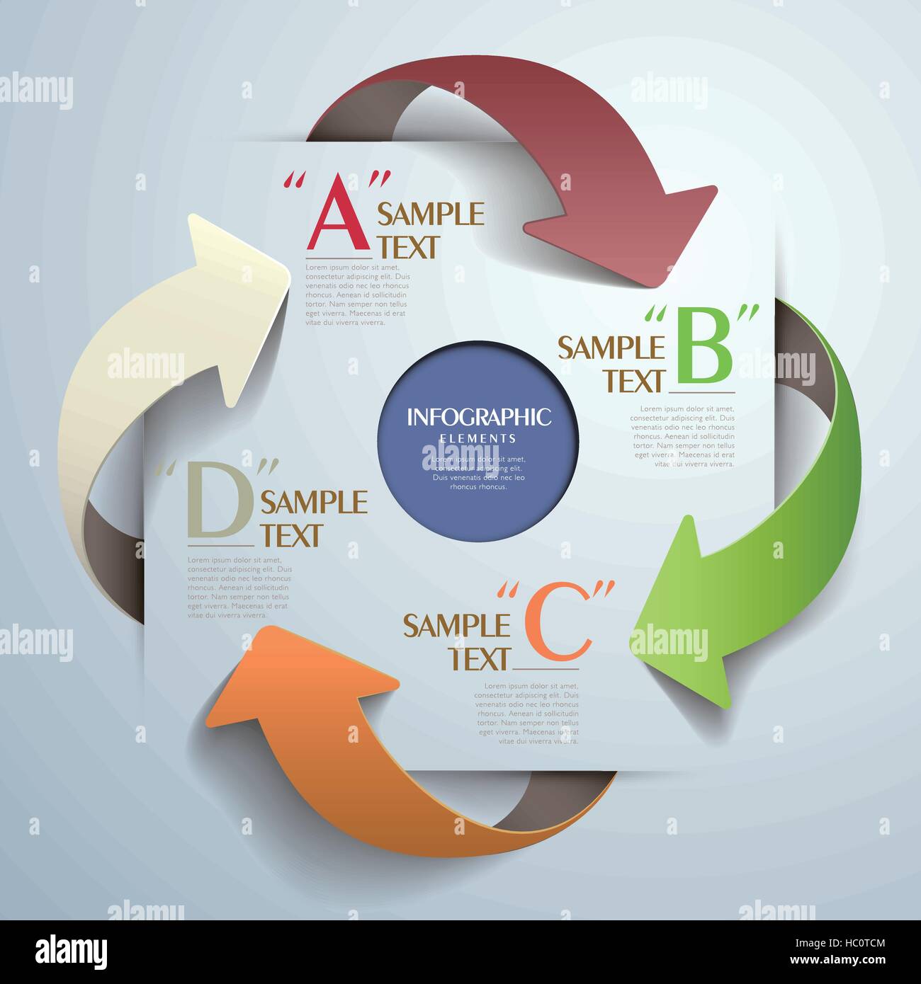 abstract 3d paper infographic elements Stock Vector Image & Art - Alamy