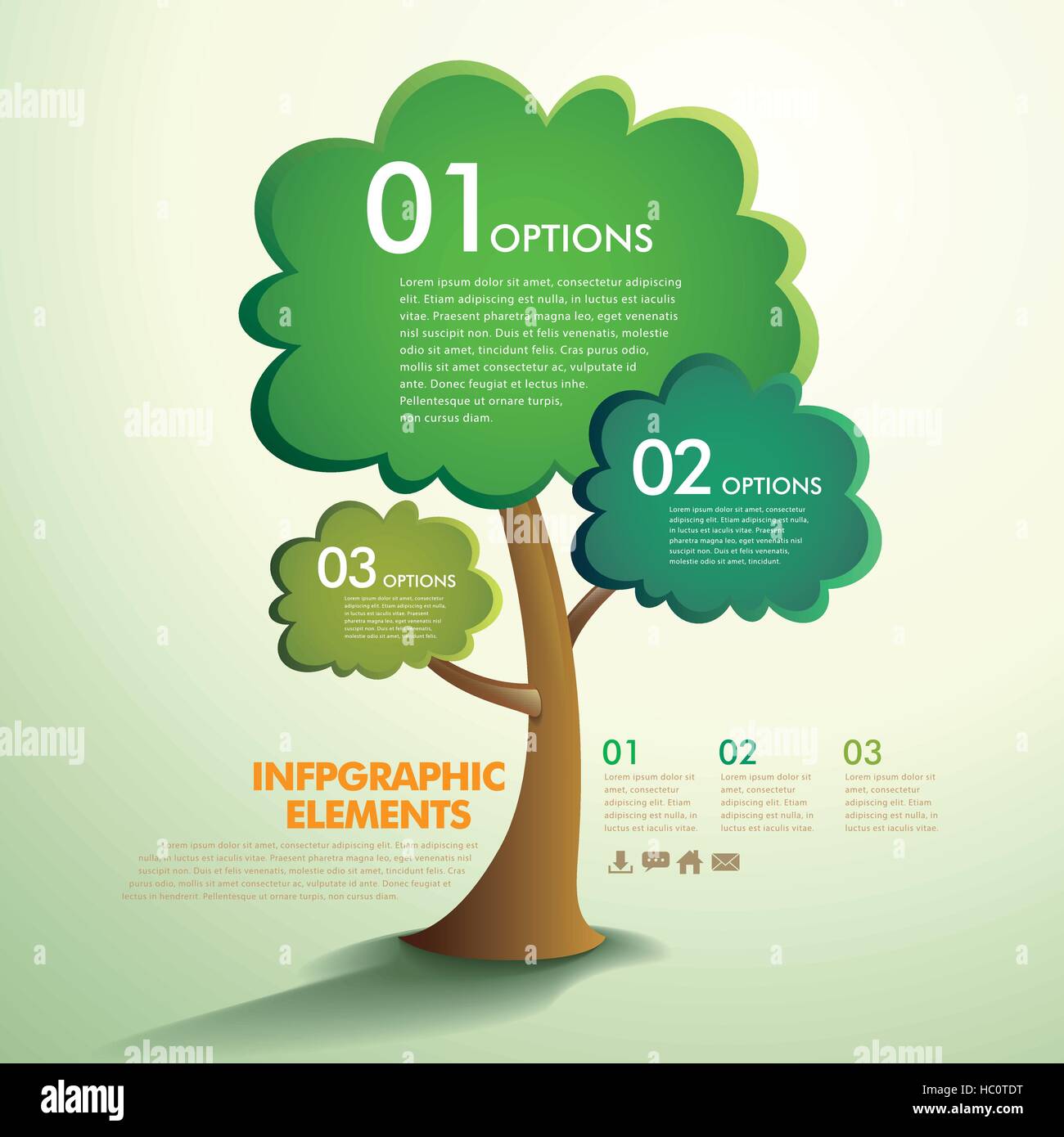 Tree infographic elements hi-res stock photography and images - Alamy
