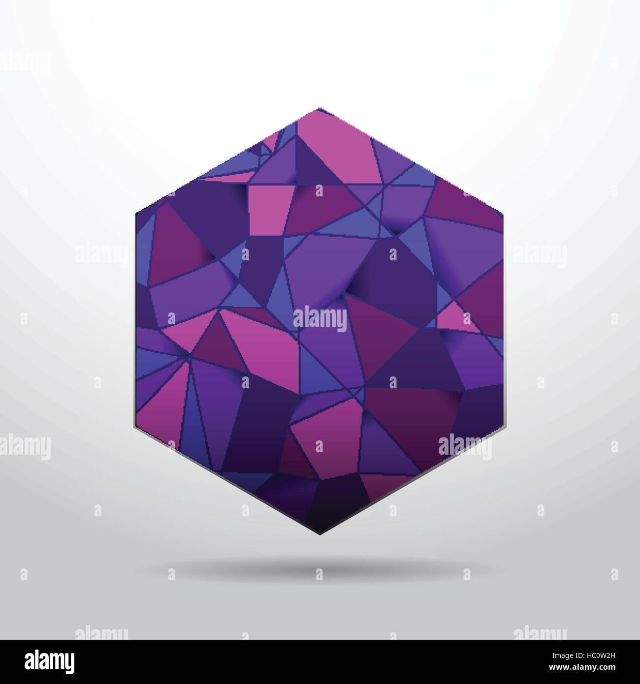 Purple polygon material design background, stock vector Stock Vector ...