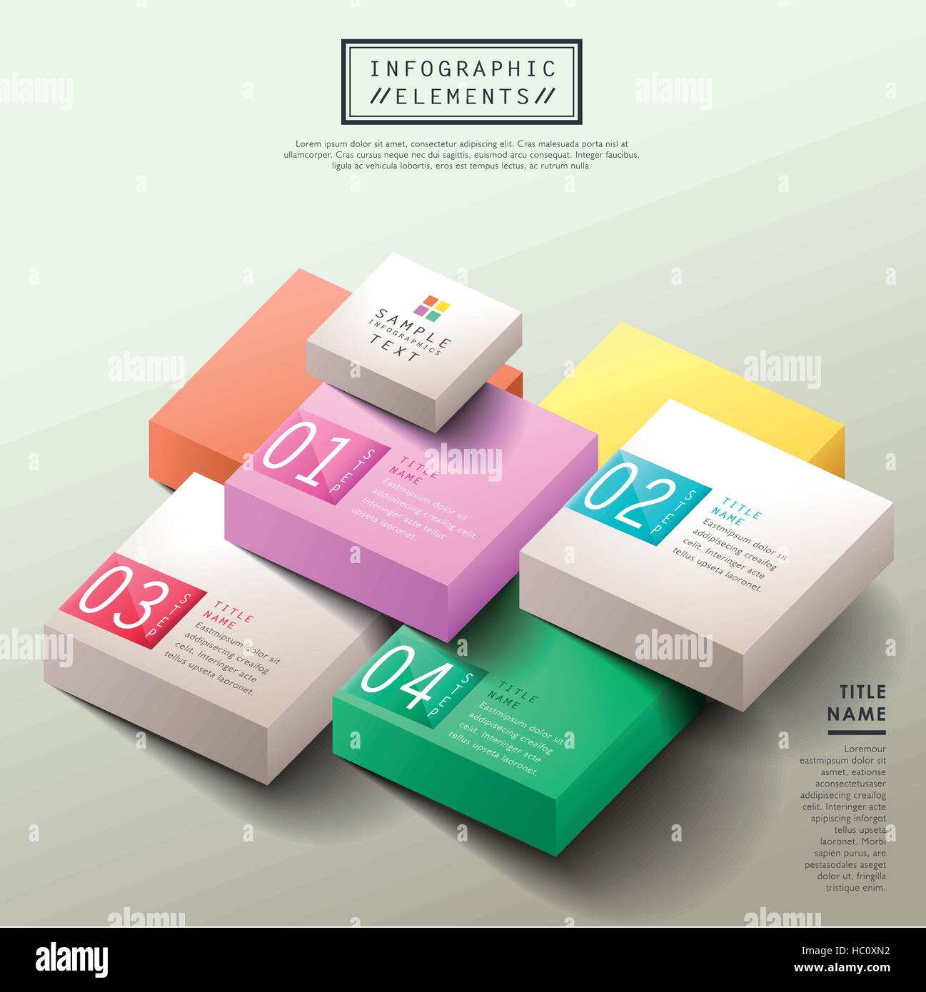 vector abstract 3d box infographic elements Stock Vector Image & Art ...