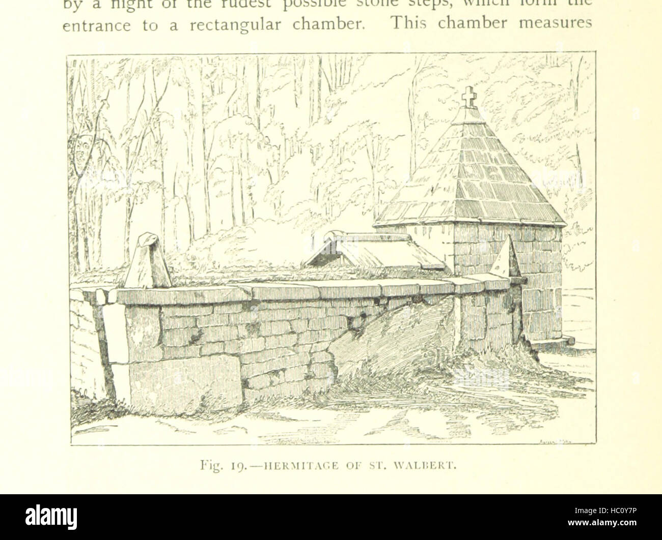 Illustration from page 90 depicting forests in France, showing pilgrims ...