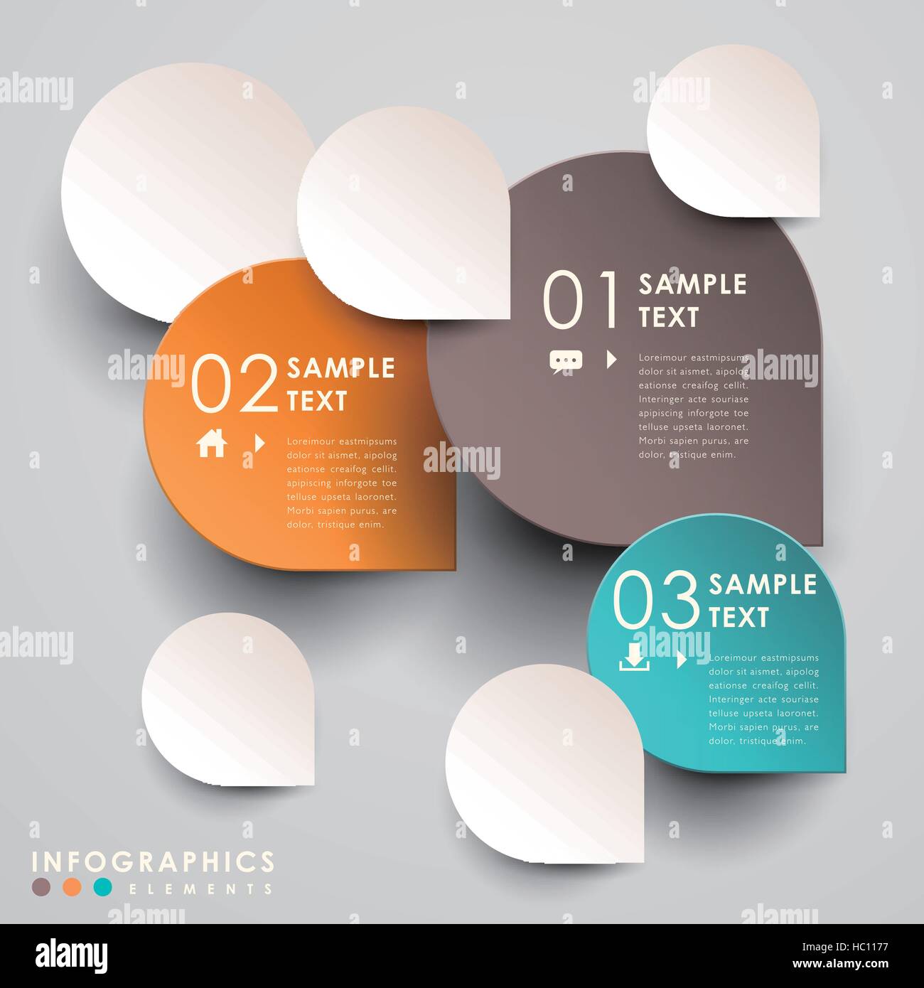 vector abstract 3d paper infographics. can be used for workflow layout ...
