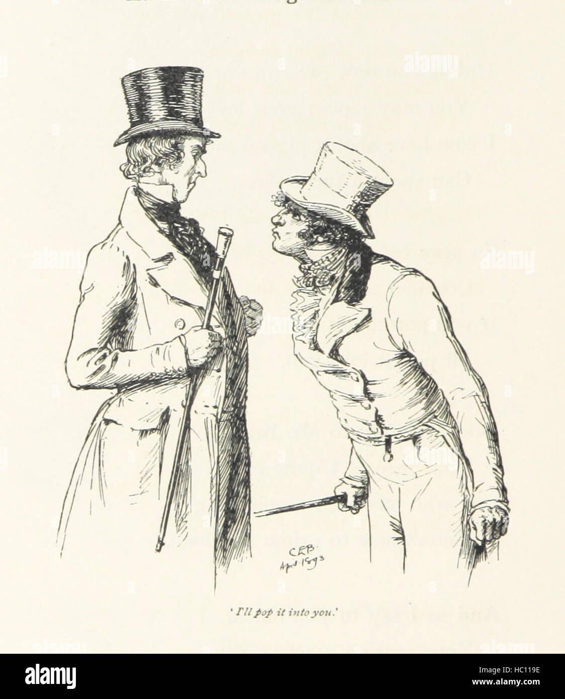 The page presents humorous poems, with illustrations by C.E. Brock ...
