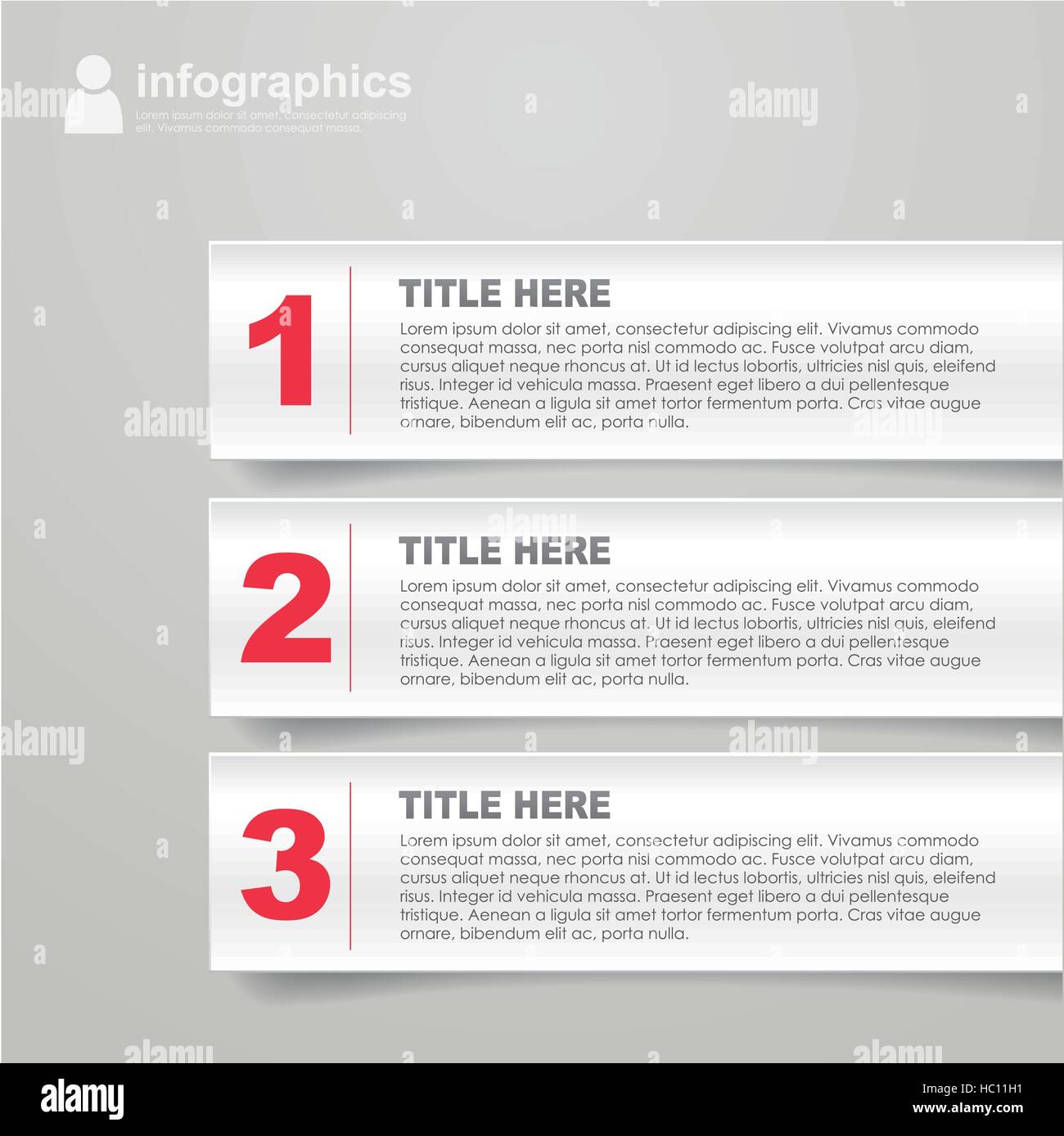 Modern white technology infographics banner, vector illustration. can ...