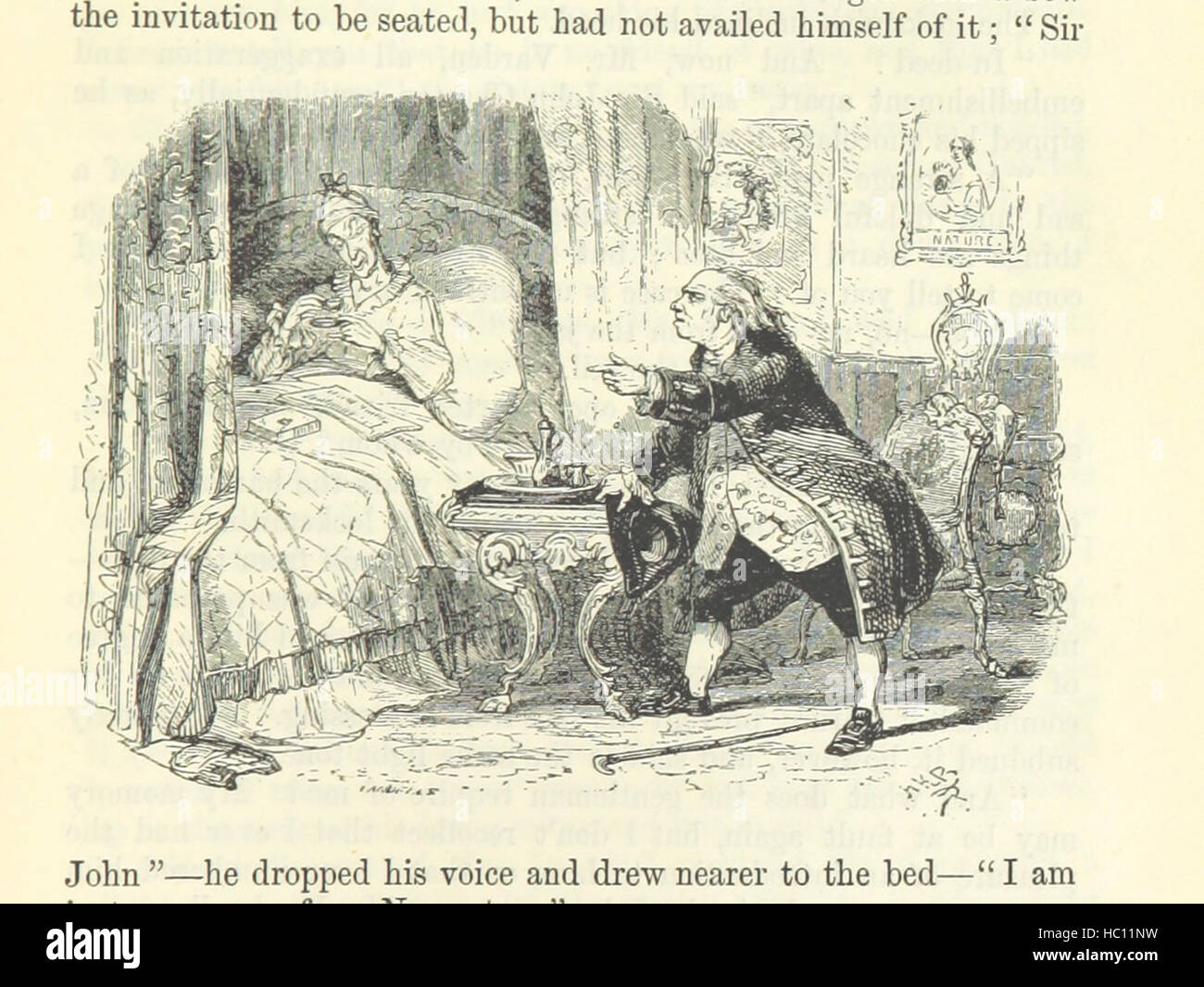 Illustration showing letters and correspondence of Charles Dickens ...