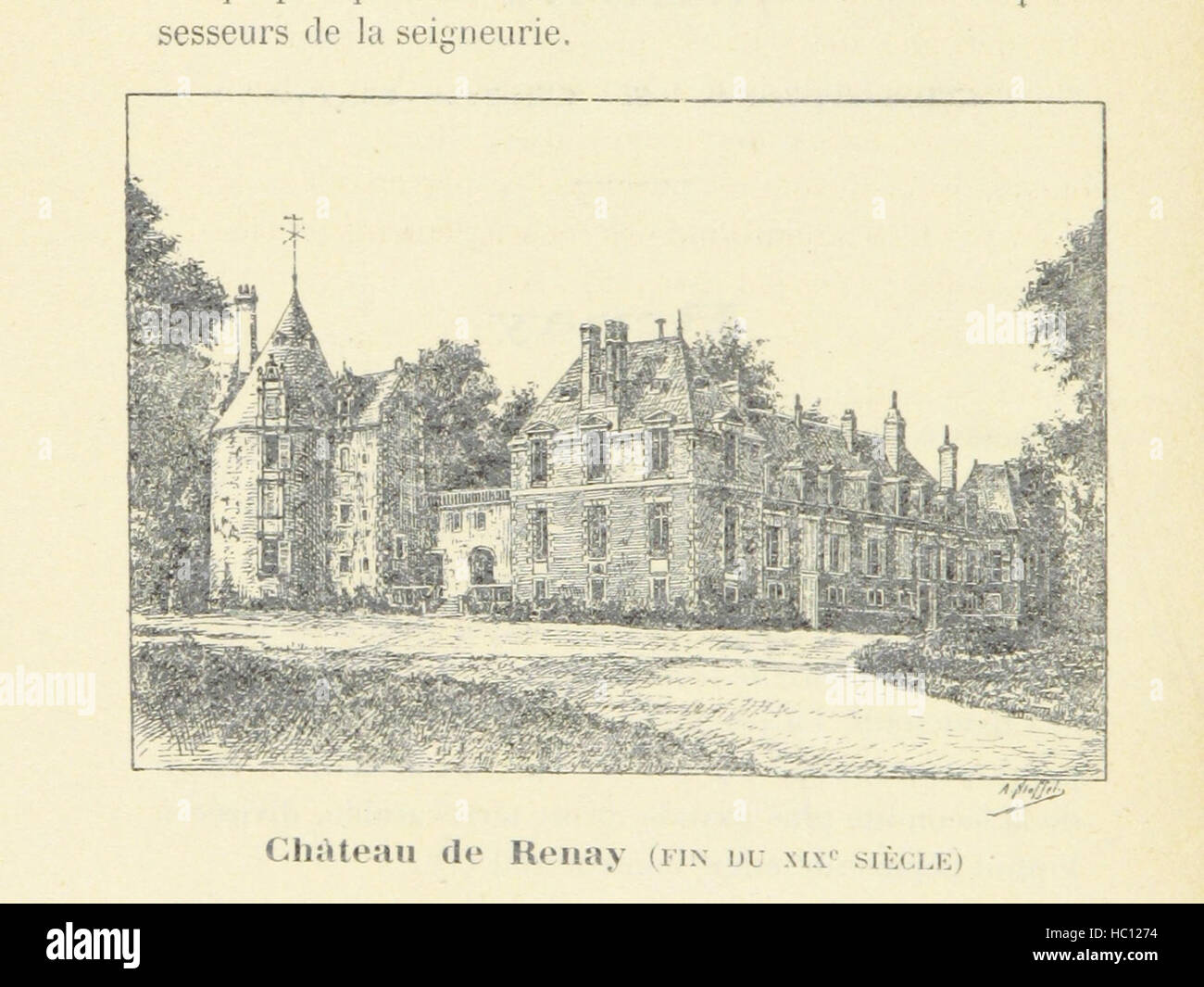 Illustration from page 10 of 'Les Seigneuries de Renay,' detailing the ...