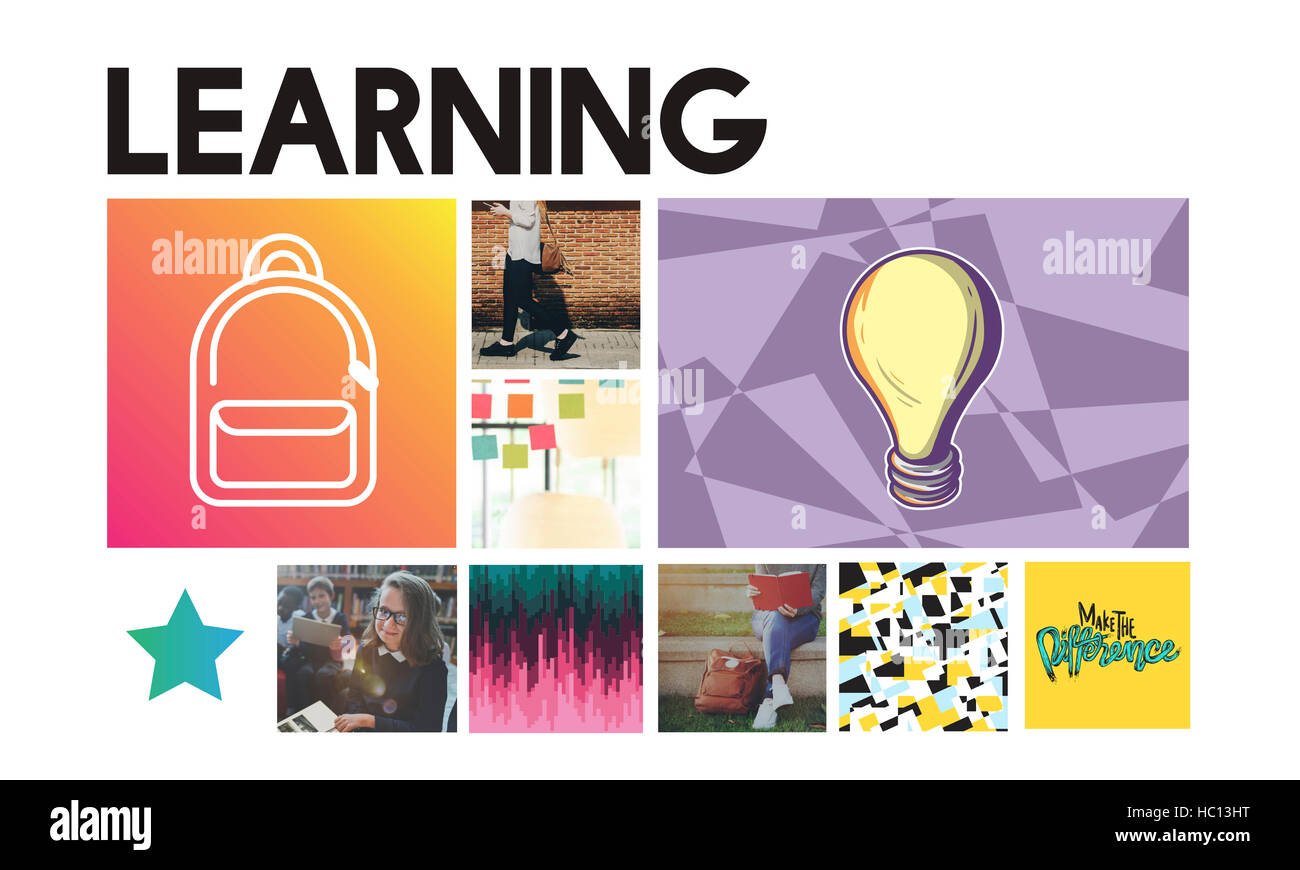 Academic Education Learning Studying Graphic Concept Stock Photo - Alamy