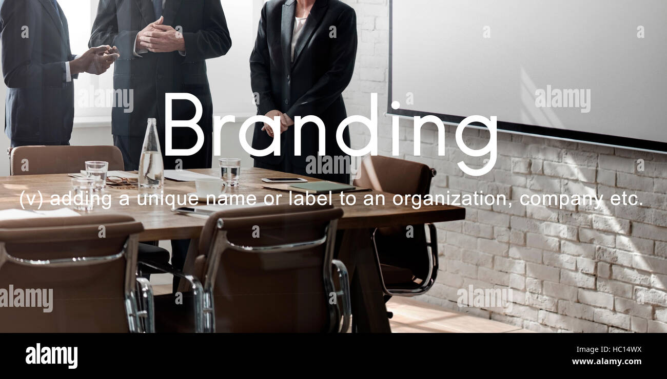 Branding Brand Copyright Label Logo Product Concept Stock Photo - Alamy