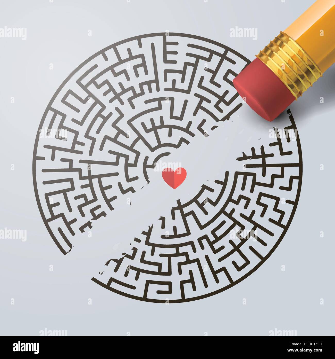 Incomplete heart puzzle hi-res stock photography and images - Alamy