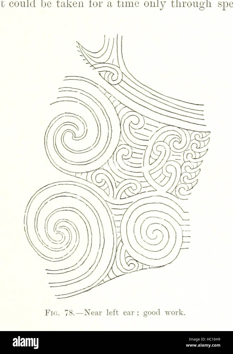 Page 107 shows Maori tattooing practices, facial moko designs ...