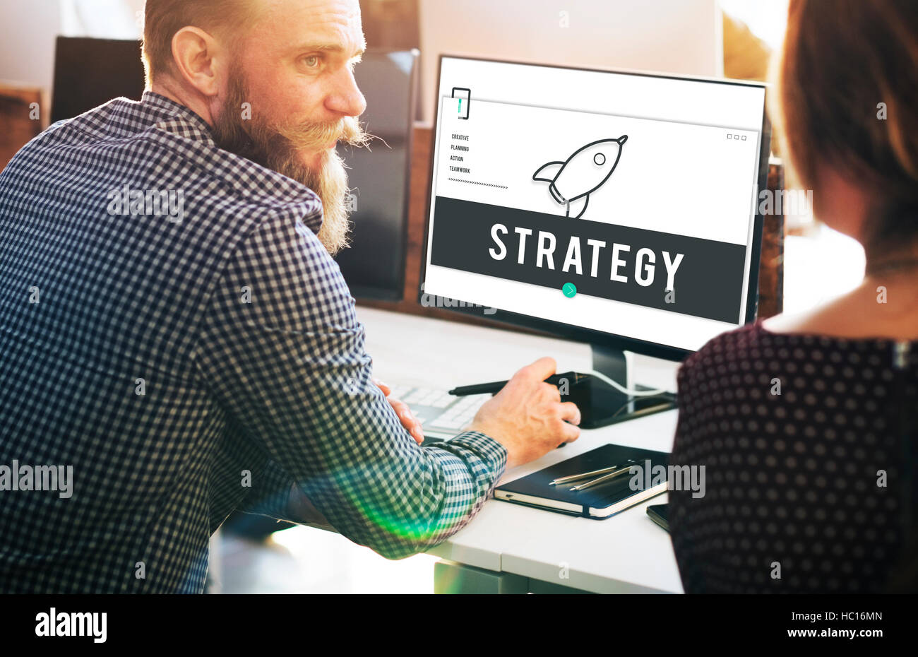 Business Rocket Ship Icon Graphic Concept Stock Photo - Alamy