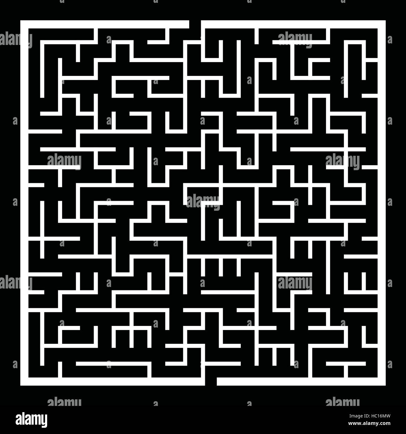 maze game illustration isolated on black background Stock Vector Image ...