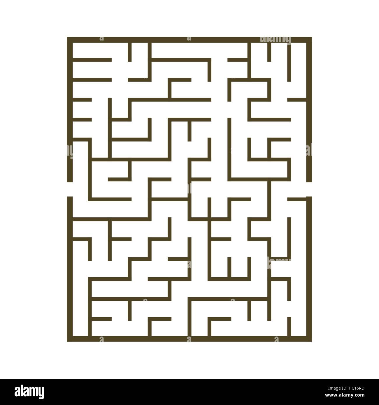 maze game illustration isolated on beige background Stock Vector Image ...