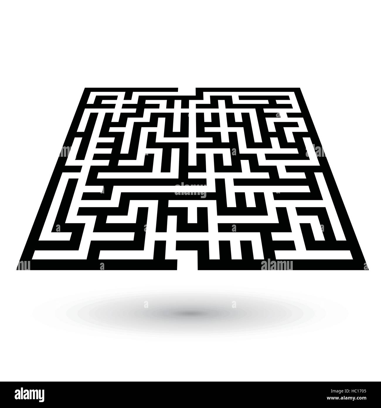 maze game illustration isolated on white background Stock Vector Image ...