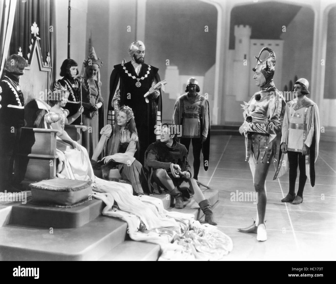 THE LITTLE PRINCESS, Shirley Temple (on throne), seated from left ...