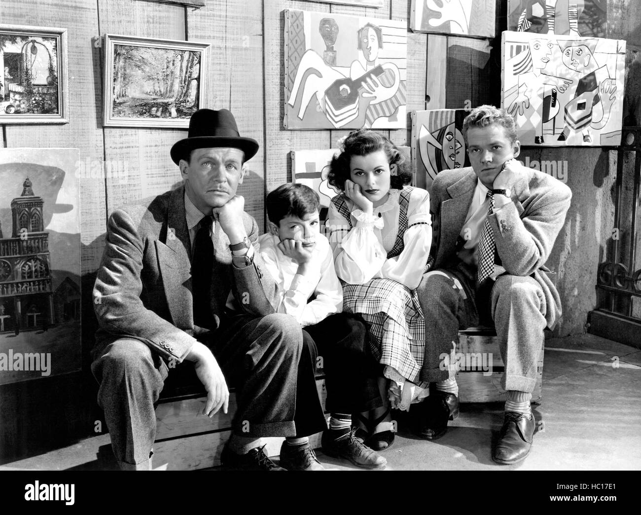A LIKELY STORY, from left, Dan Tobin, Lanny Rees, Barbara Hale, Bill ...