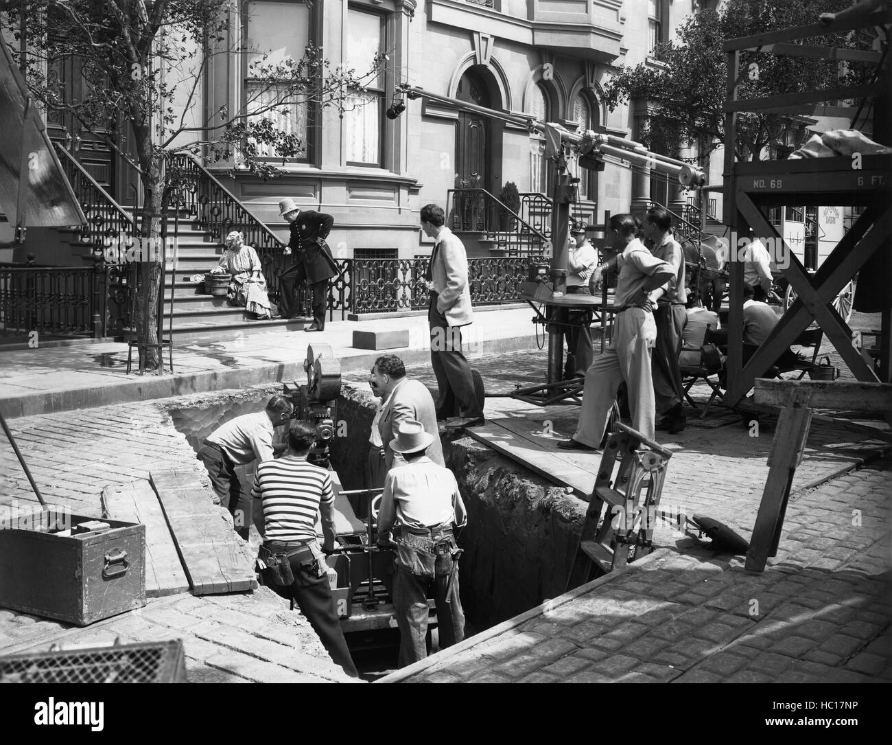 LIFE WITH FATHER, setting up an up-angle shot; Clara Reid, Monte Blue ...