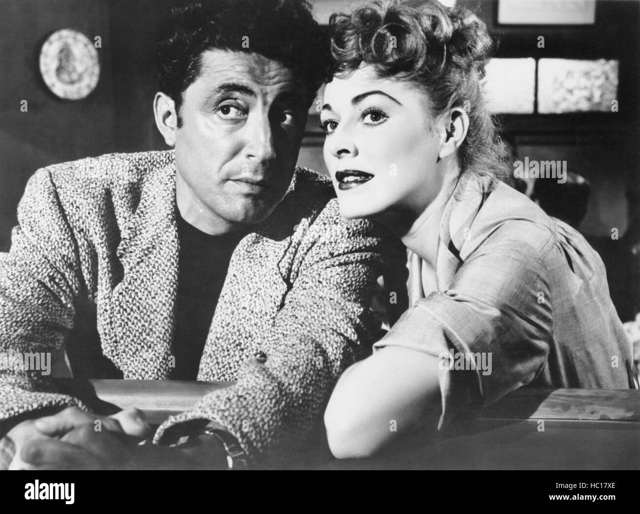 LIZZIE, from left, Ric Roman, Eleanor Parker, 1957 Stock Photo - Alamy