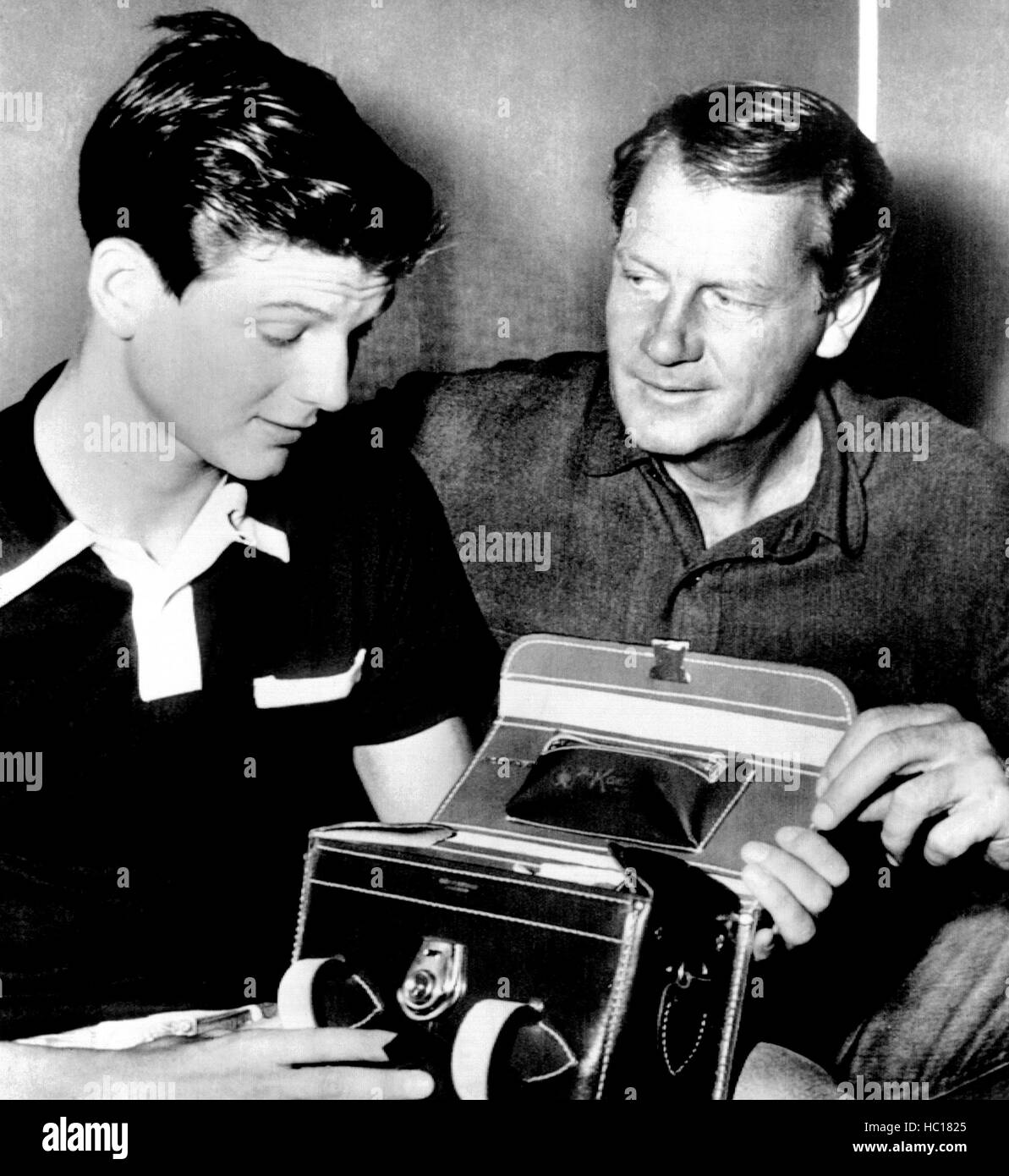 THE LONE HAND, from left, Jody McCrea, with his father Joel McCrea, on ...