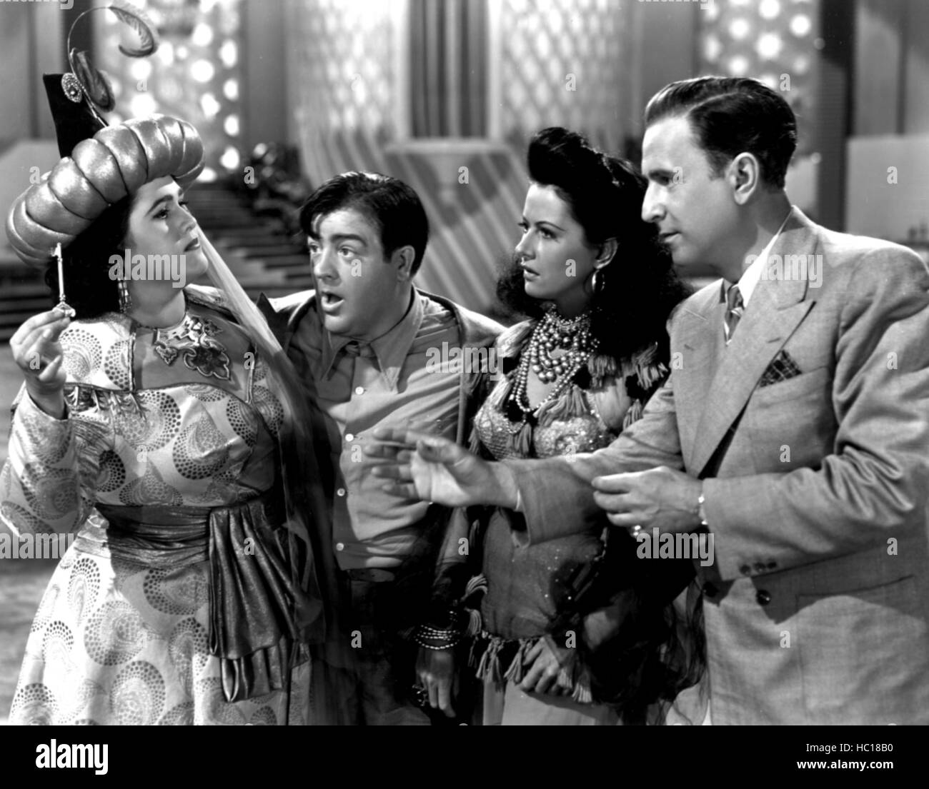 LOST IN A HAREM, Lottie Harrison, Lou Costello, Bud Abbott, 1944 Stock ...