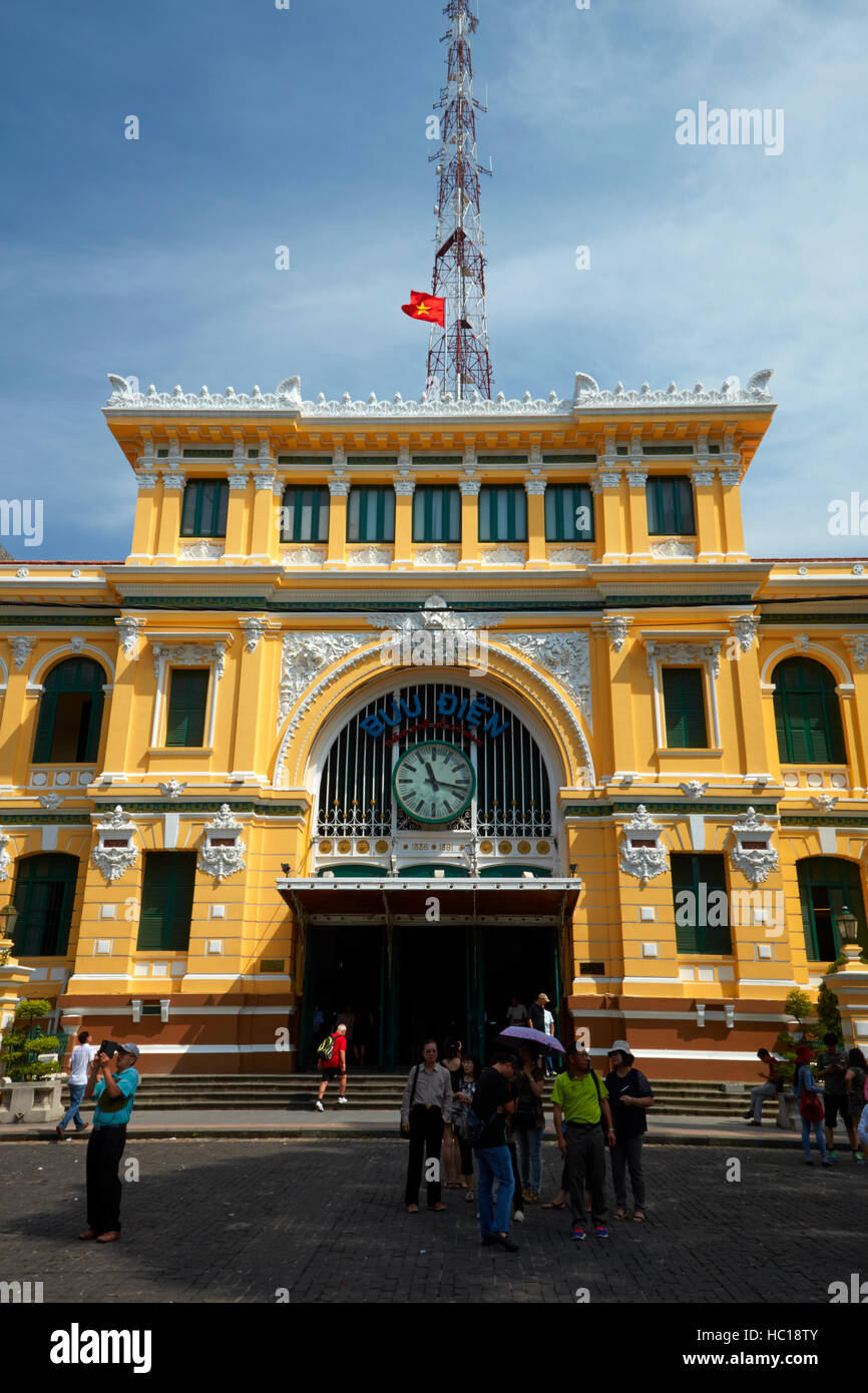 Historic Central Post Office designed by Gustave Eiffel, Ho Chi Minh ...