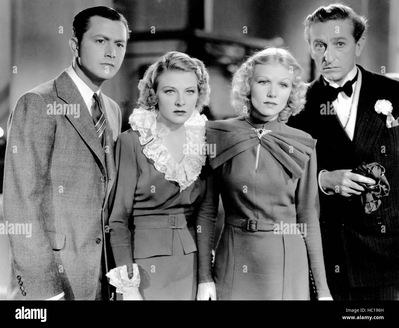 THE LONGEST NIGHT, from left: Robert Young, Florence Rice, Julie Haydon ...