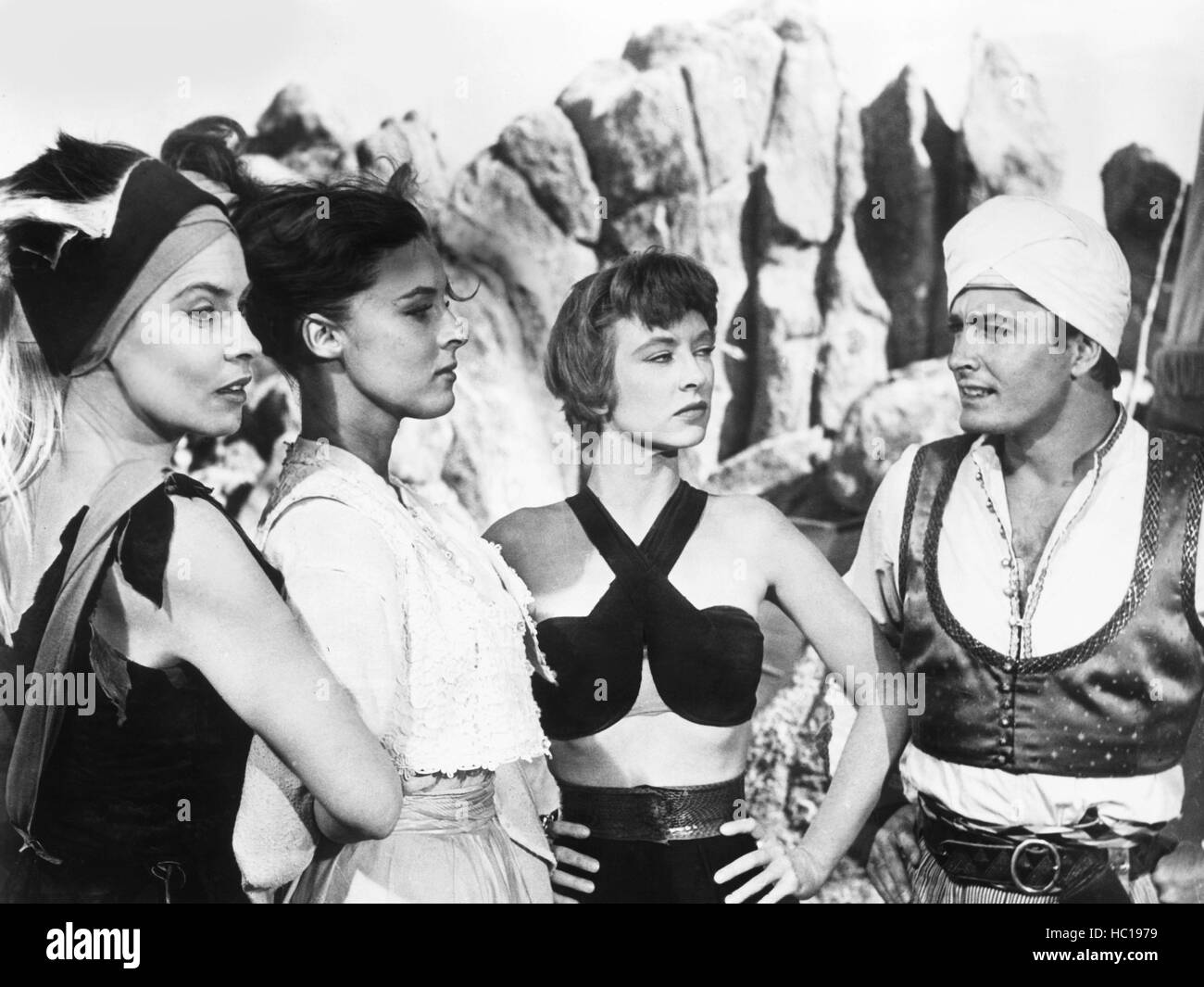 OMAR KHAYYAM, (aka THE LOVES OF OMAR KHAYYAM), John Derek (right), 1957 ...