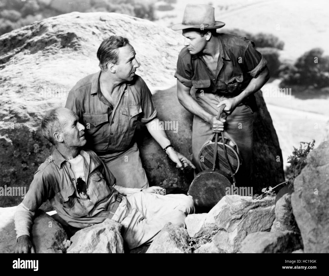 MANILA CALLING, from left, James Gleason, Lloyd Nolan, Cornel Wilde ...