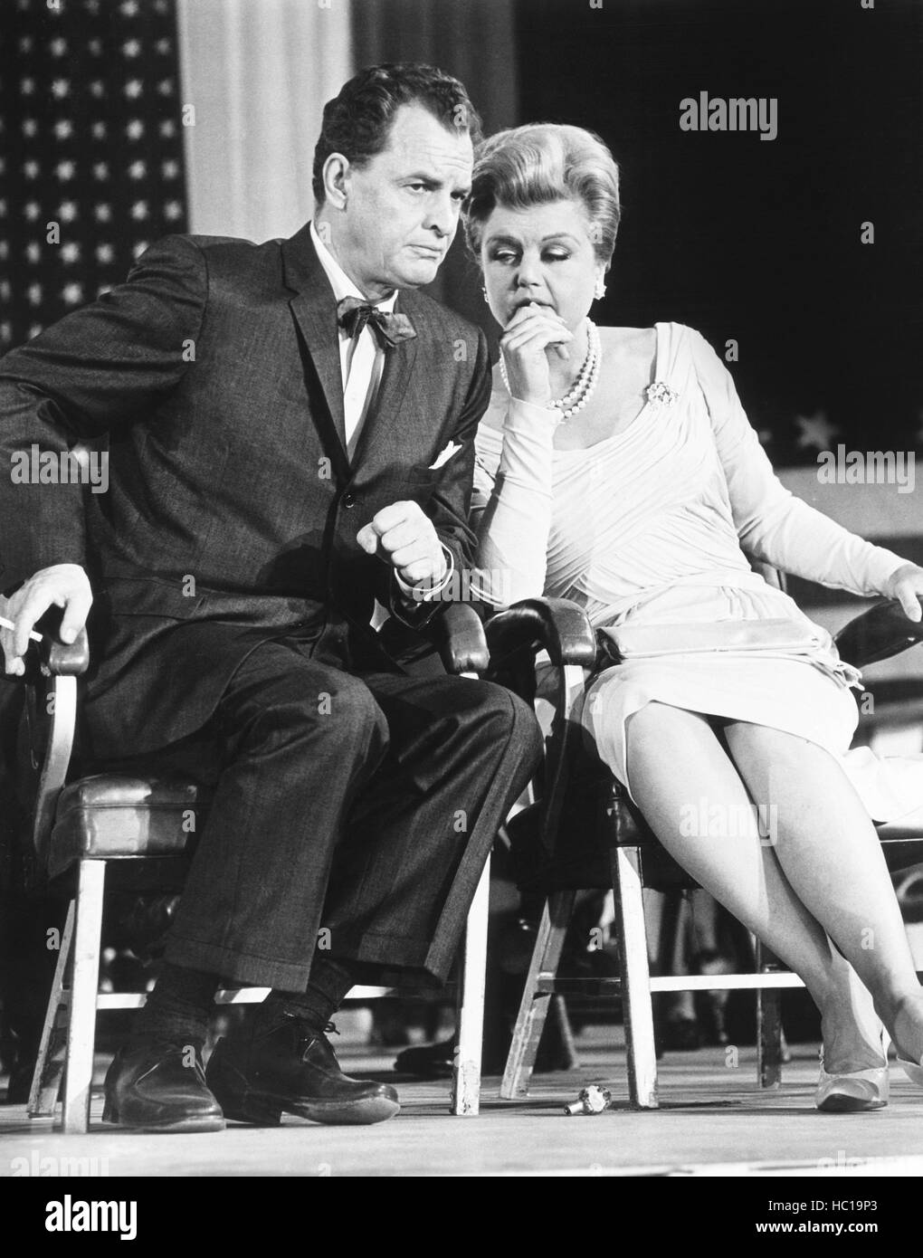 THE MANCHURIAN CANDIDATE, from left: James Gregory, Angela Lansbury ...