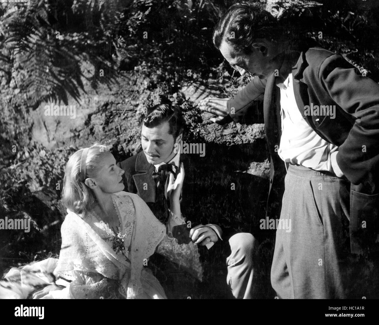 MADELEINE, Ann Todd, Ivan Desny, director David Lean on set, 1950 Stock ...