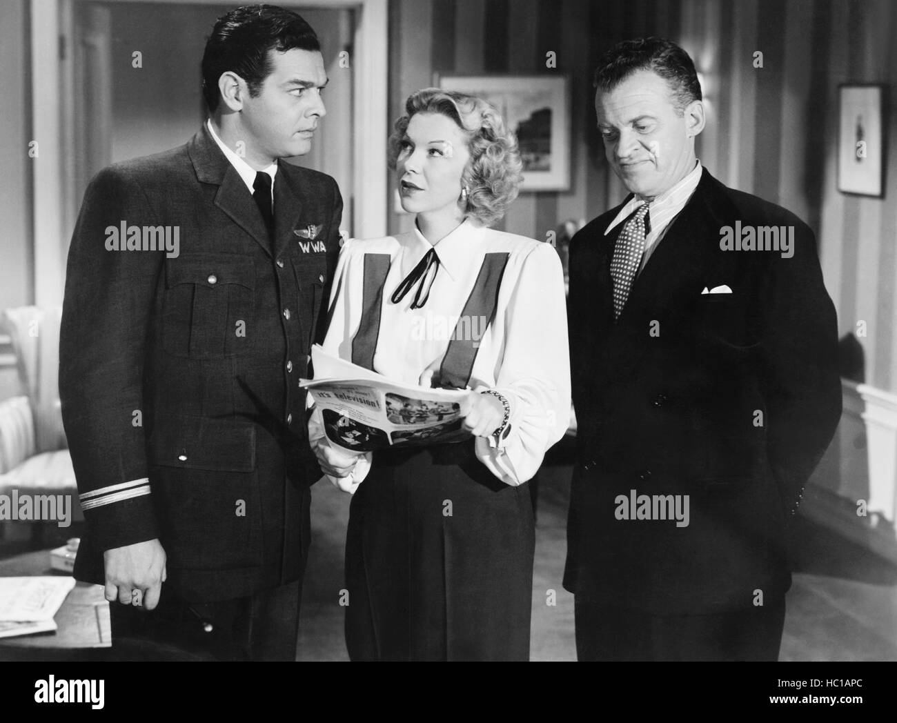 MARY LOU, from left: Robert Lowery, Glenda Farrell, Frank Jenks, 1948 ...