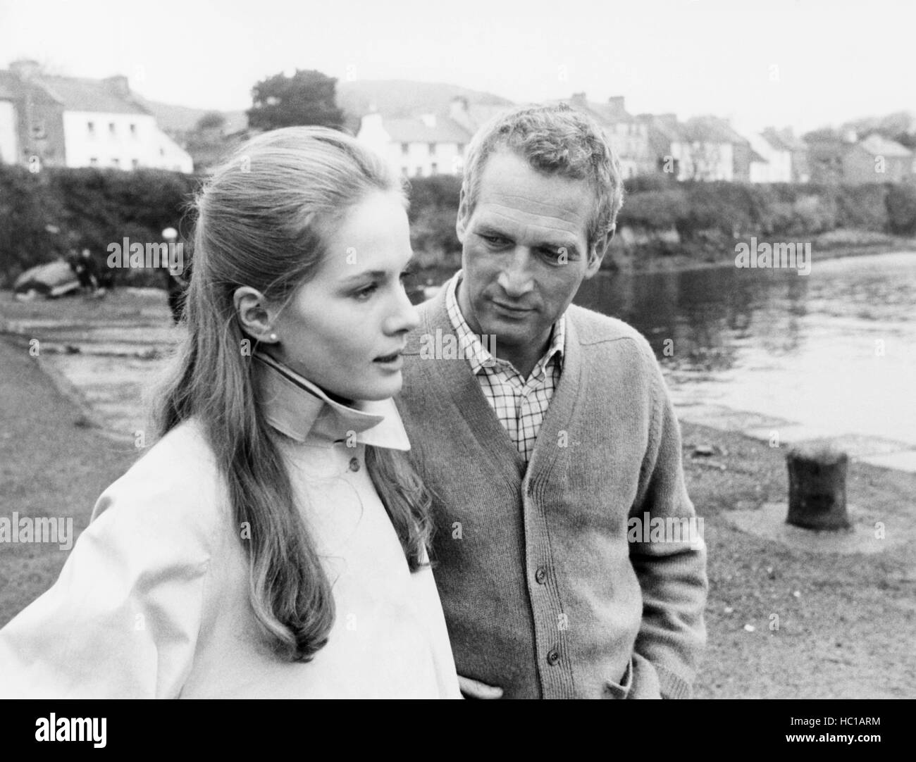 THE MACKINTOSH MAN, from left, Dominique Sanda, Paul Newman, 1973 Stock ...