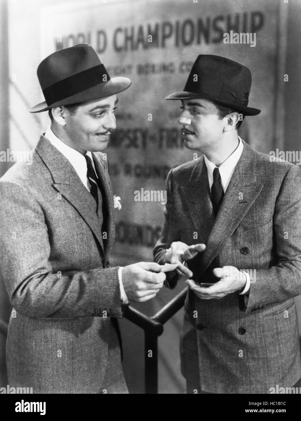 Manhattan Melodrama From Left Clark Gable William Powell 1934 Stock