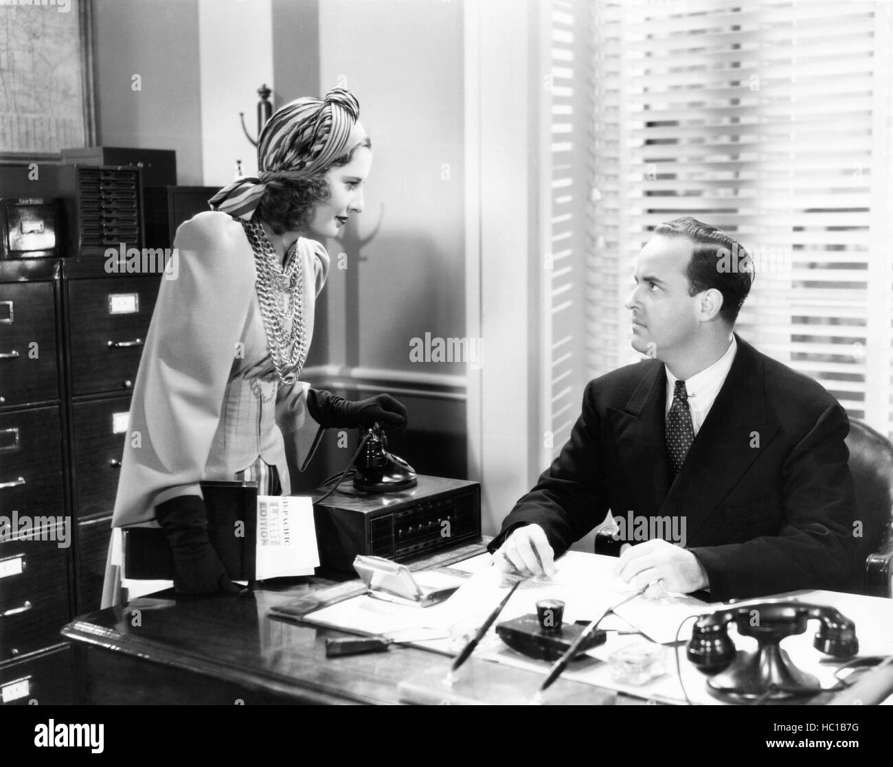 THE MAD MISS MANTON, from left: Barbara Stanwyck, Grady Sutton, 1938 ...