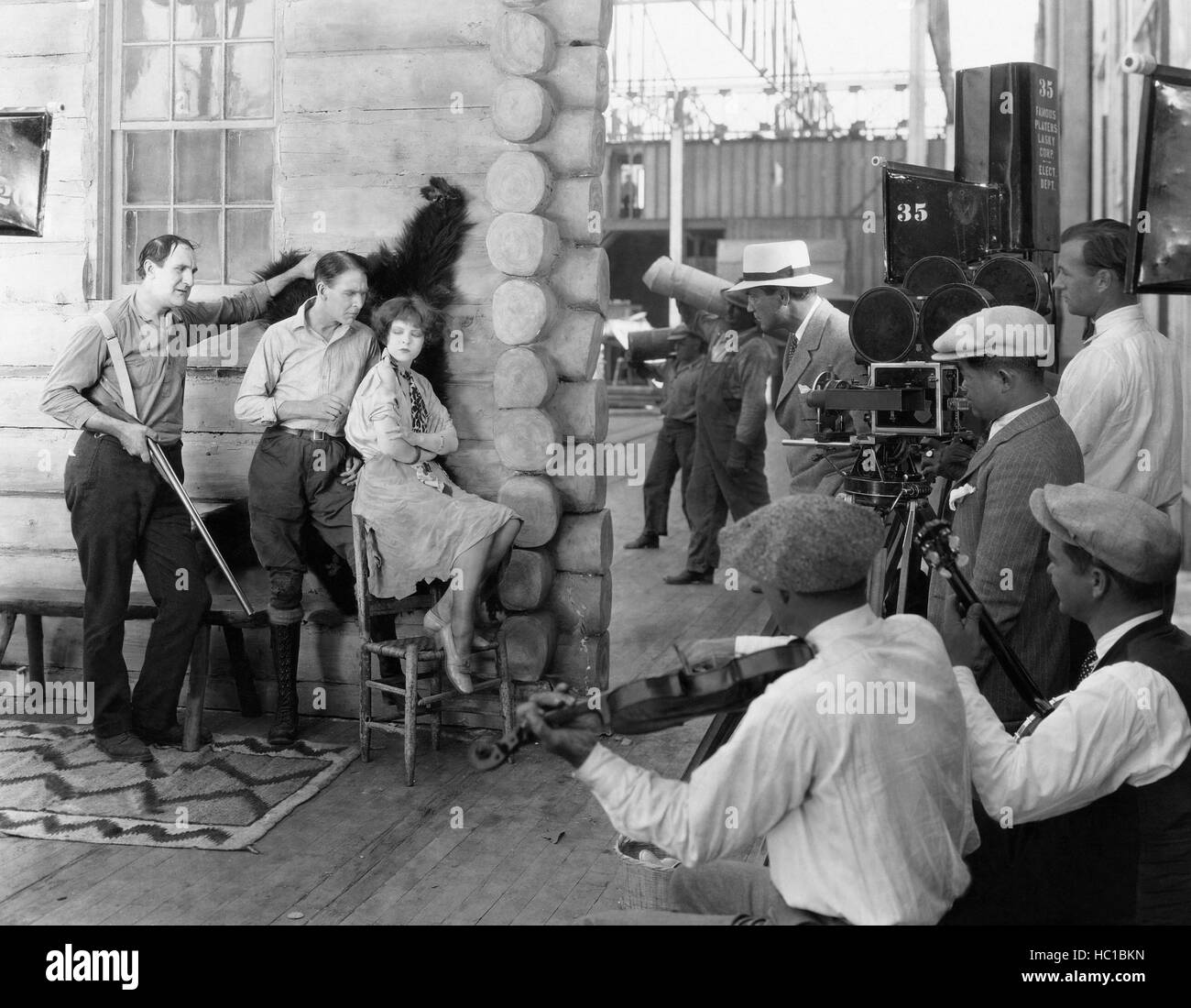 MANTRAP, from left, Ernest Torrence, Percy Marmont, Clara Bow, director ...