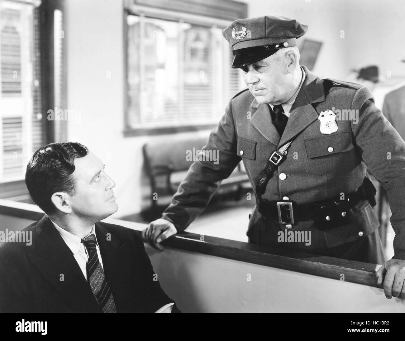 THE MARK OF THE WHISTLER, from left: Richard Dix, Edgar Dearing, 1944 ...