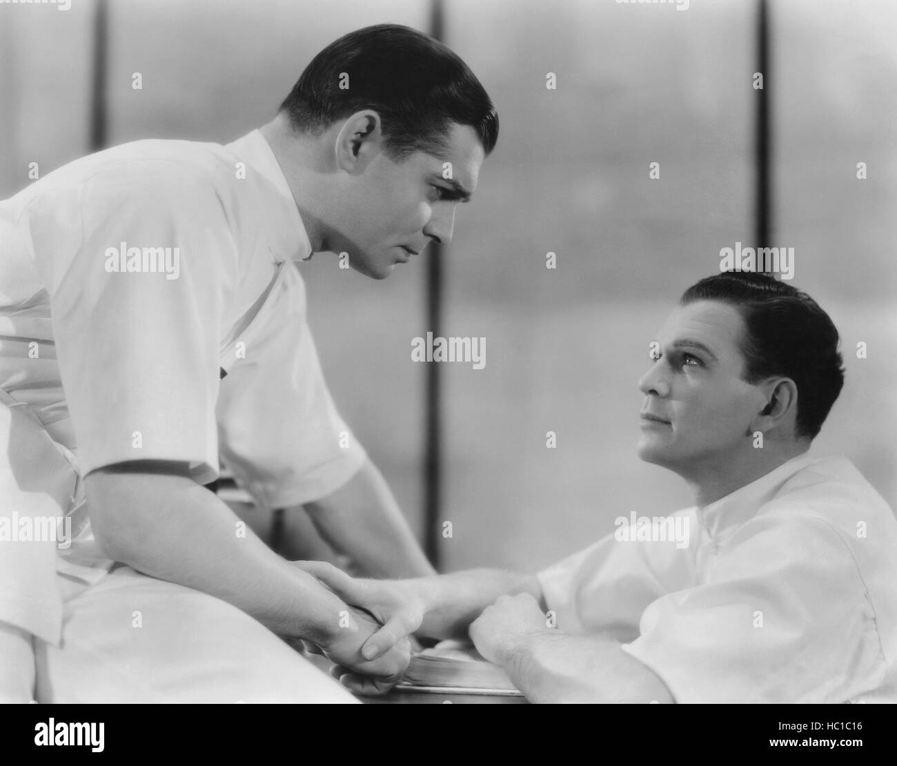 MEN IN WHITE, from left: Clark Gable, Russell Hardie, 1934 Stock Photo ...