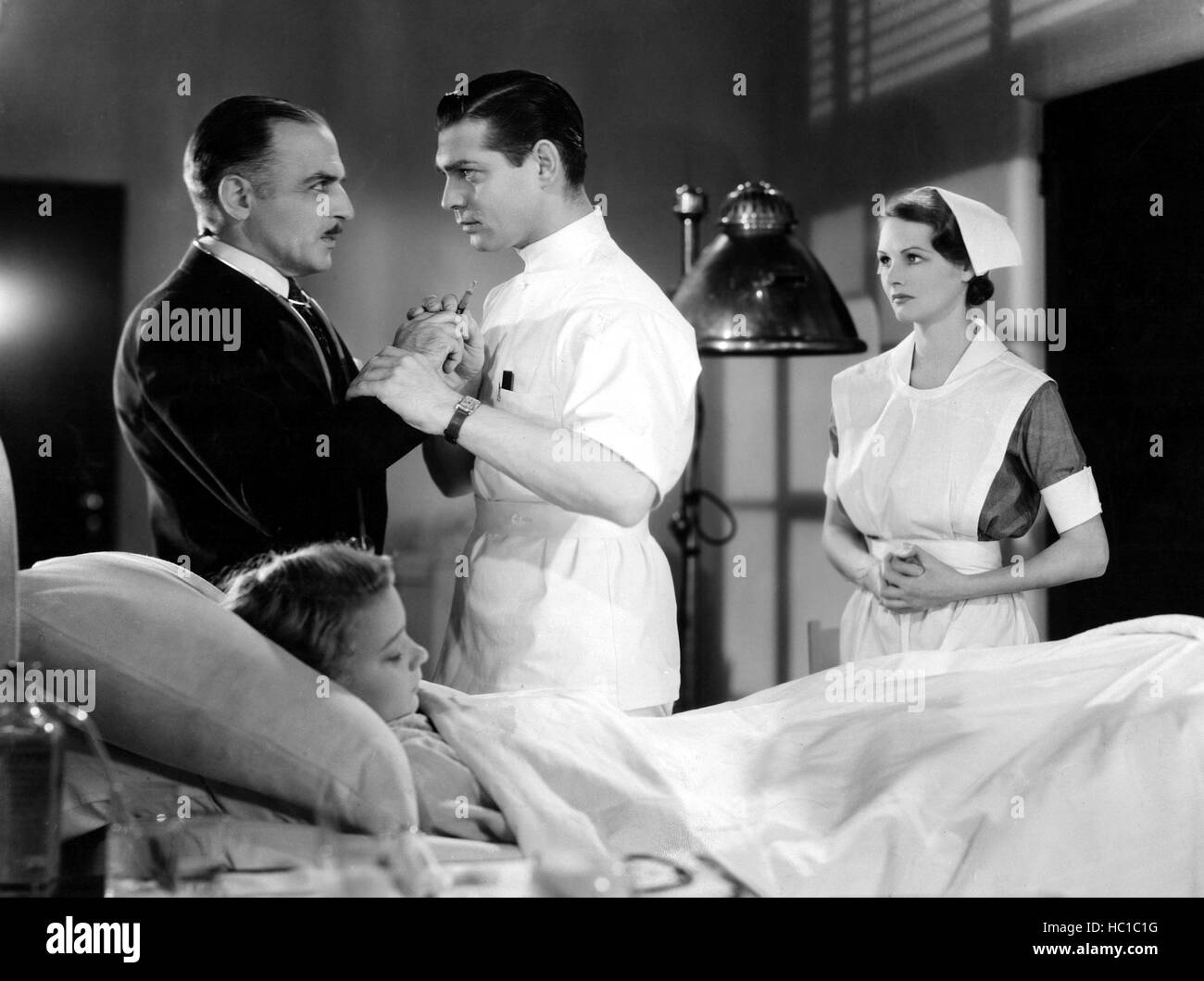 MEN IN WHITE, C. Henry Gordon, Clark Gable, Elizabeth Allan, 1934 Stock ...